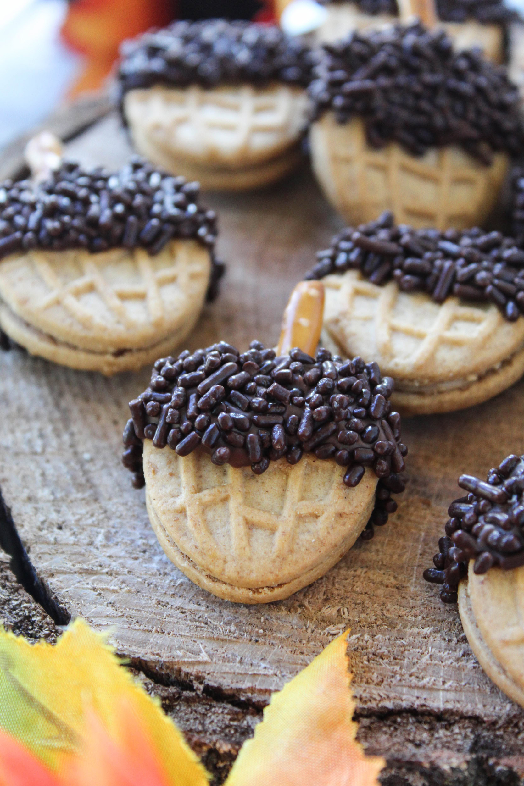 Nutter Butter Acorn Cookies | Baking You Happier