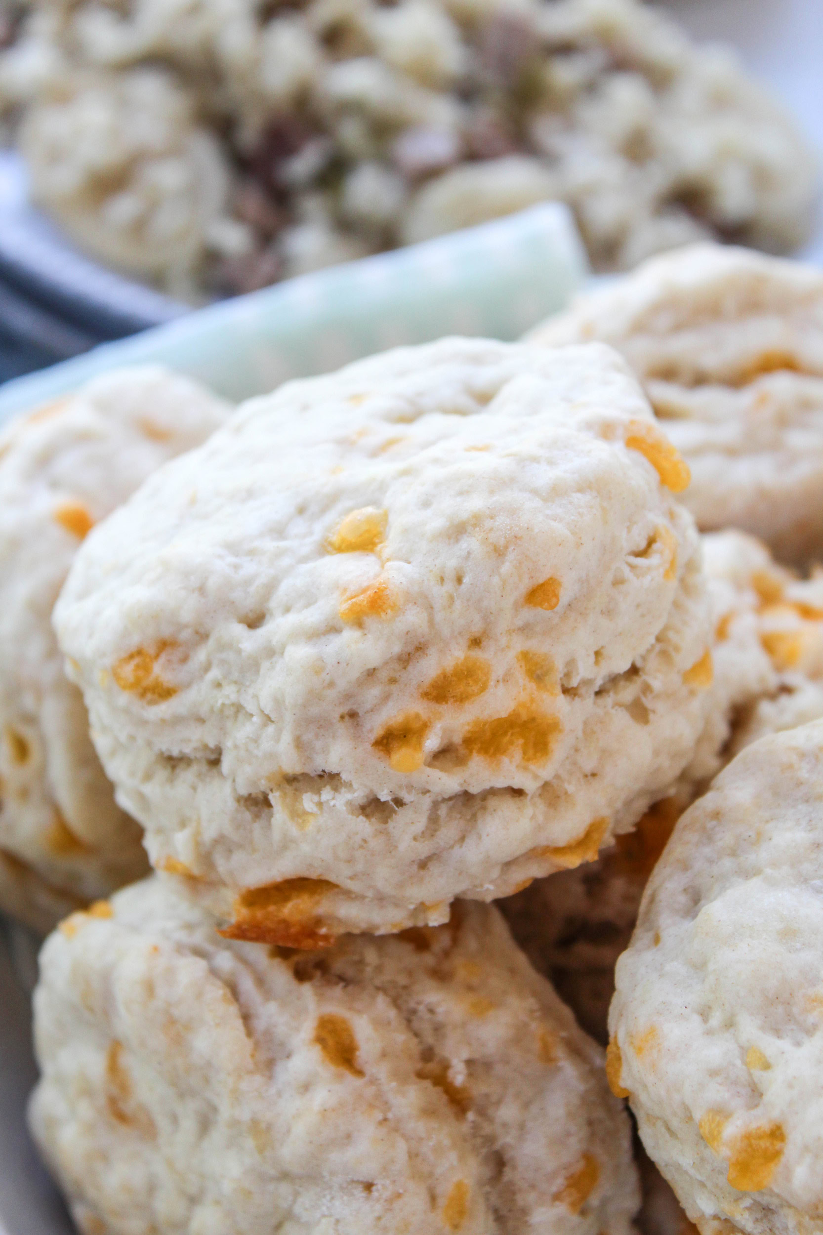 Homemade Cheddar Biscuits - Baking You Happier