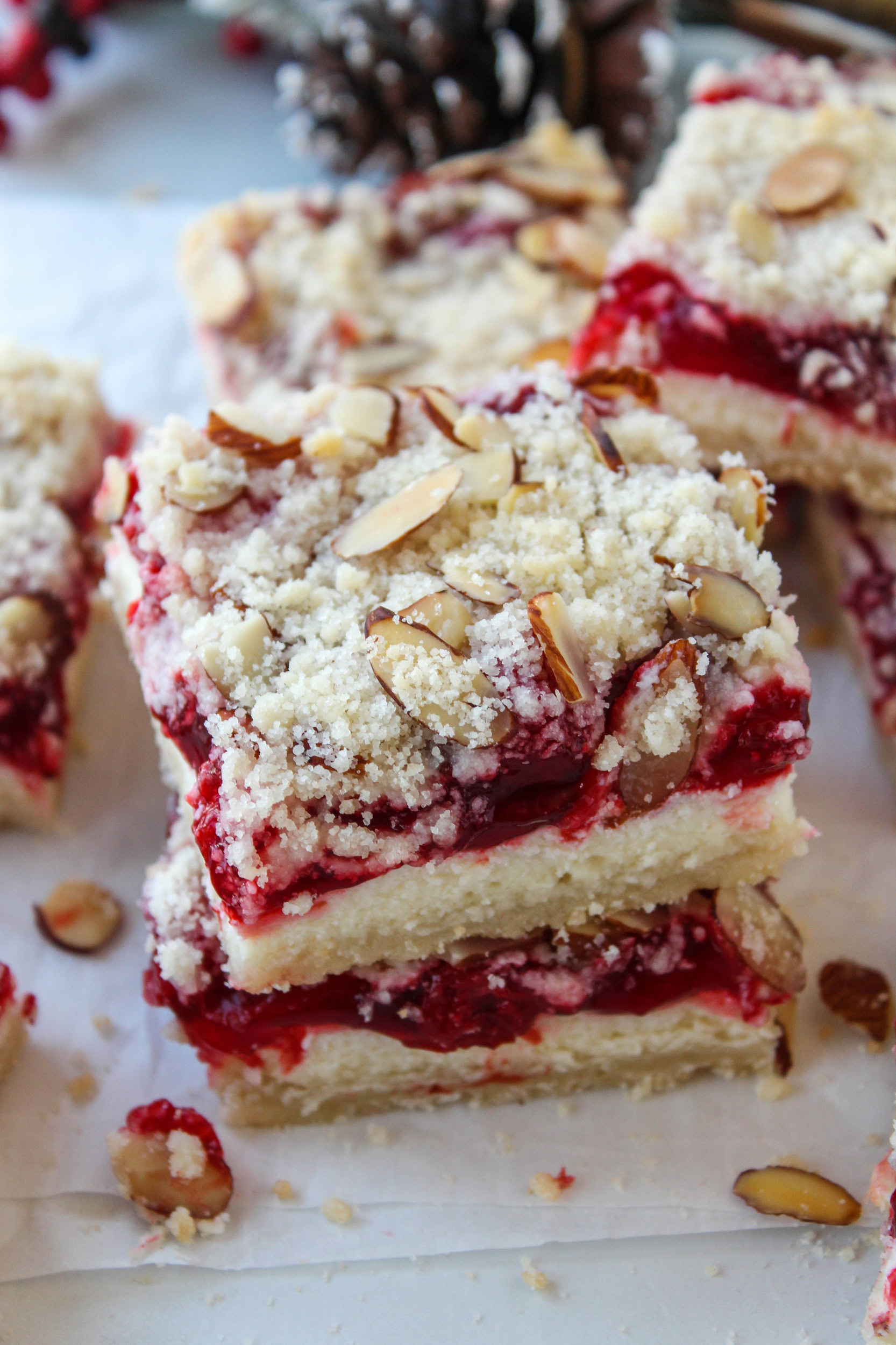 Christmas Cheesecake Bars | Baking You Happier