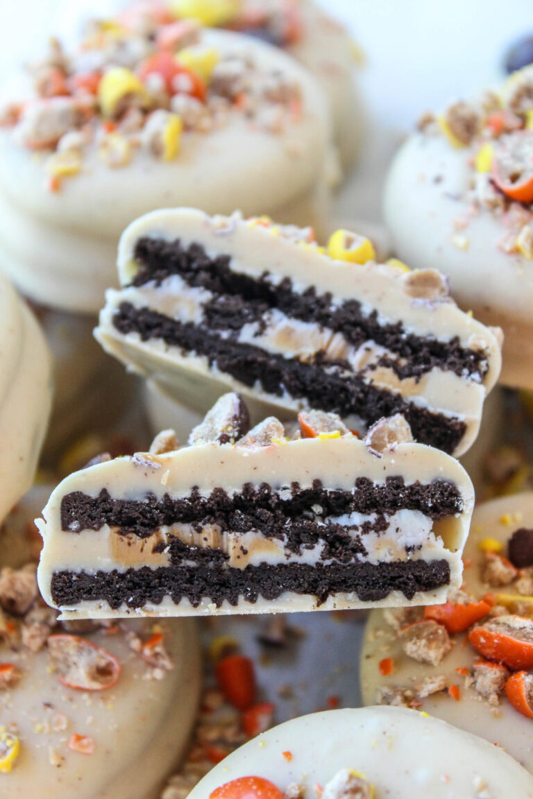 Peanut Butter Dipped Oreos - Baking You Happier