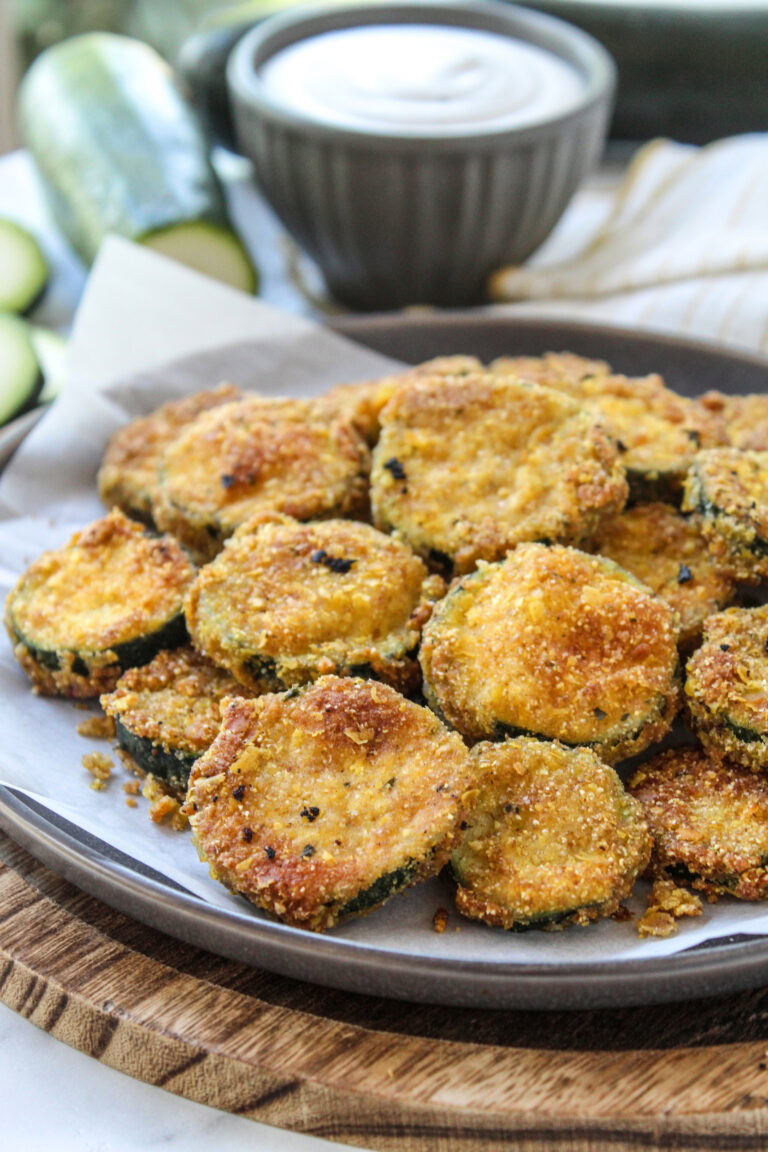 Crispy Fried Zucchini | Baking You Happier