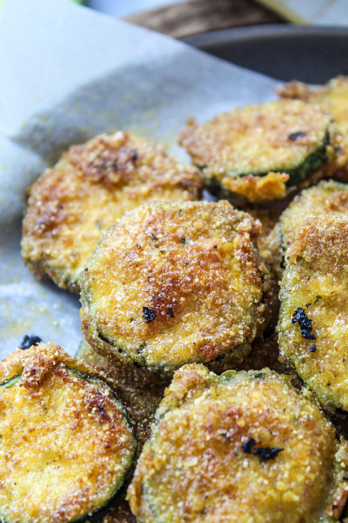Crispy Fried Zucchini | Baking You Happier