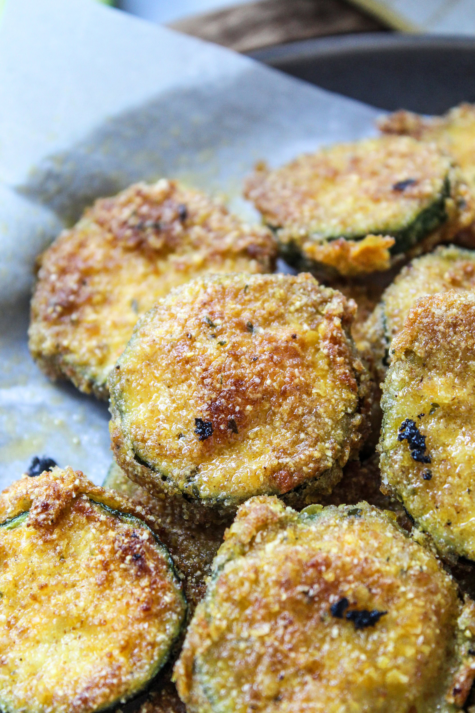 Crispy Fried Zucchini | Baking You Happier