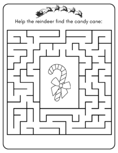 Free Printable Christmas Activity Sheets | Baking You Happier