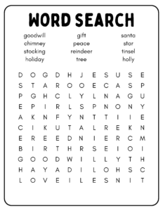 Free Printable Christmas Activity Sheets - Baking You Happier