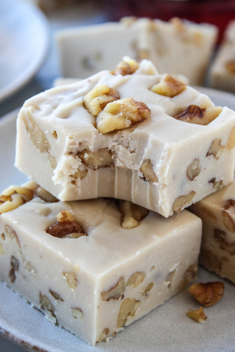 Maple Walnut Fudge | Baking You Happier
