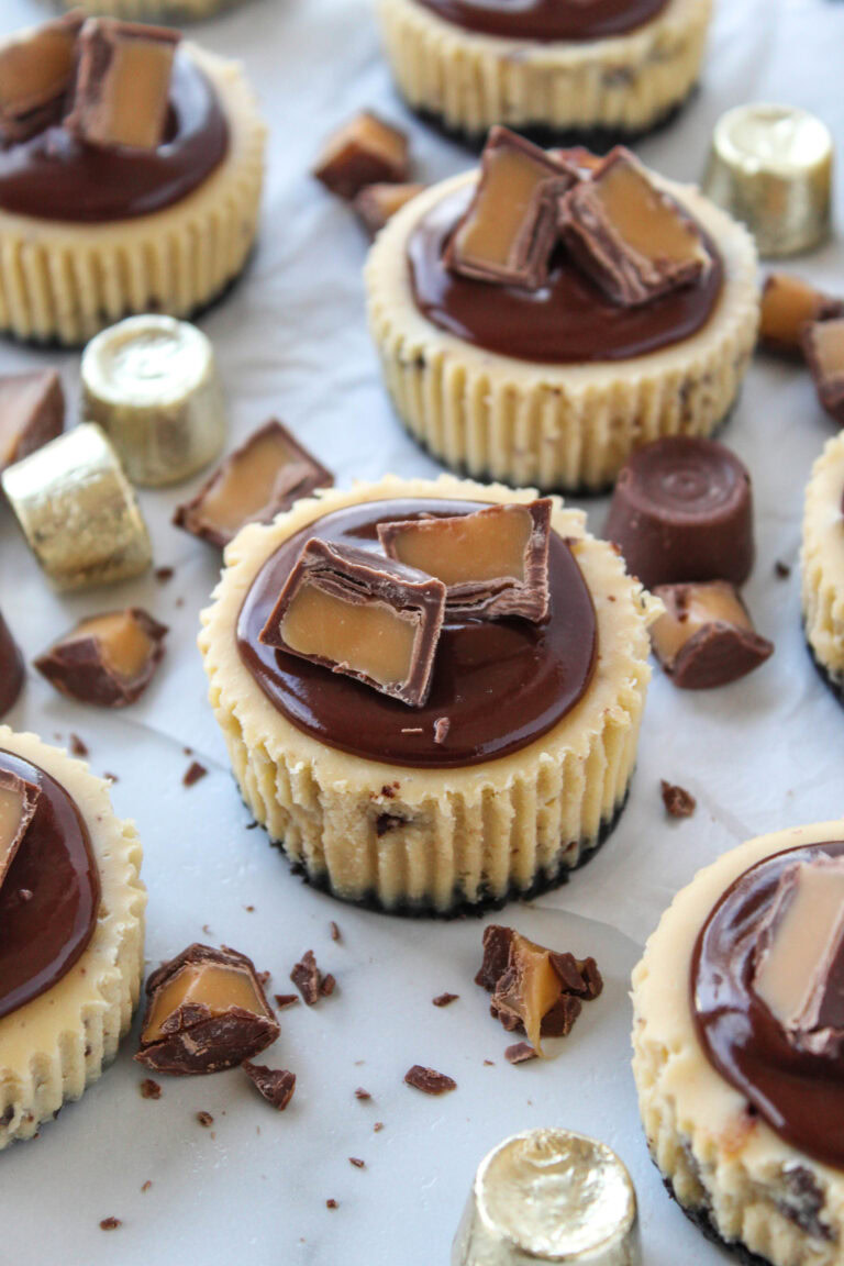 Mini Rolo Cheesecakes | Baking You Happier
