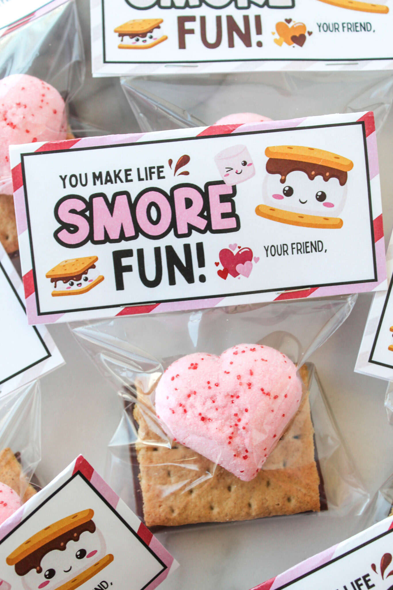 Free Printable You Make Life S’more Fun Valentine Bag Topper - Baking ...