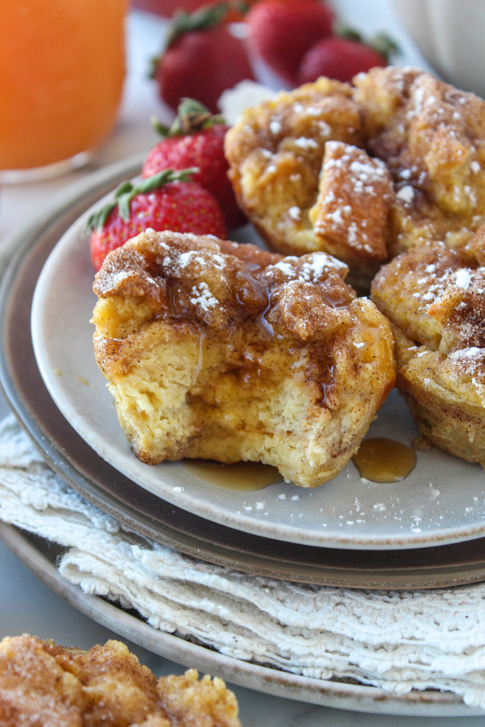 Baked French Toast Muffins - Baking You Happier