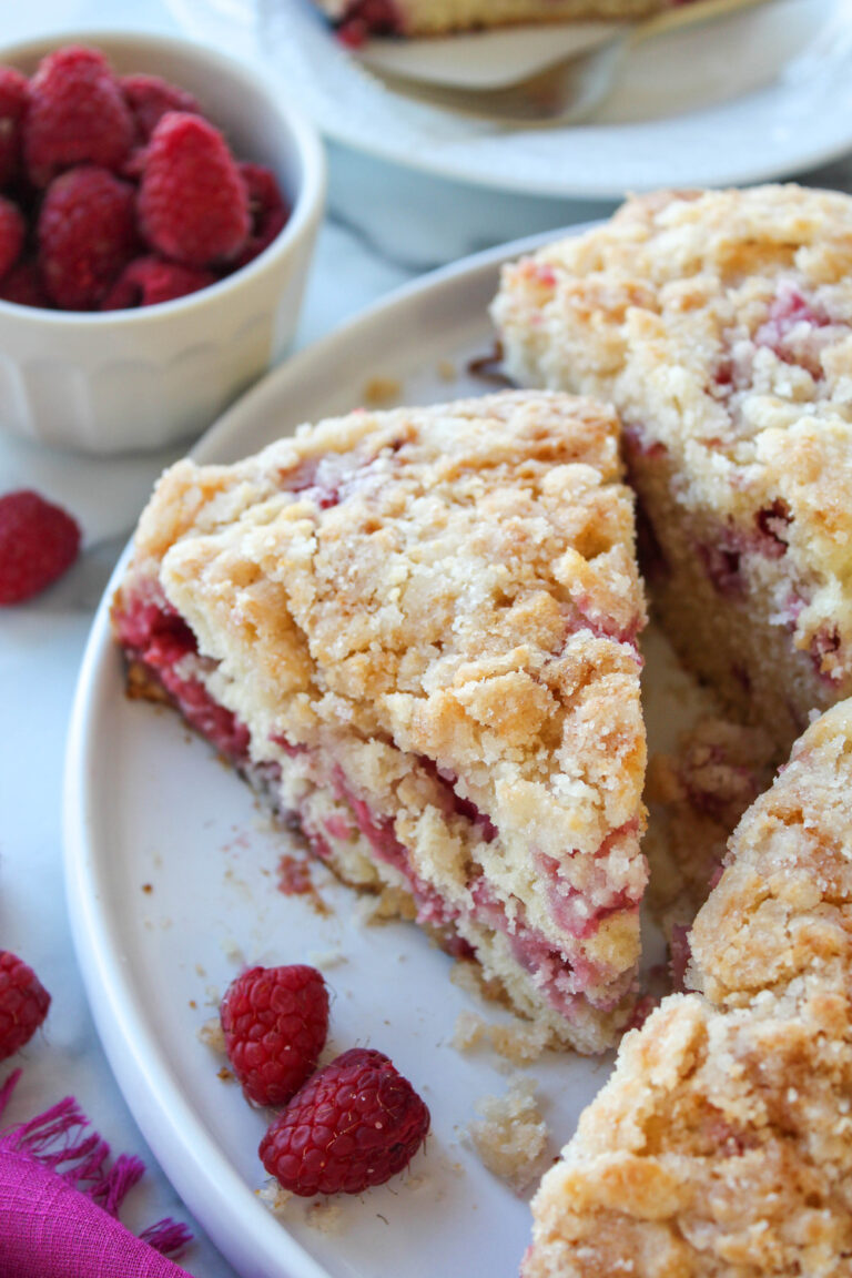 Raspberry Coffee Cake - Baking You Happier