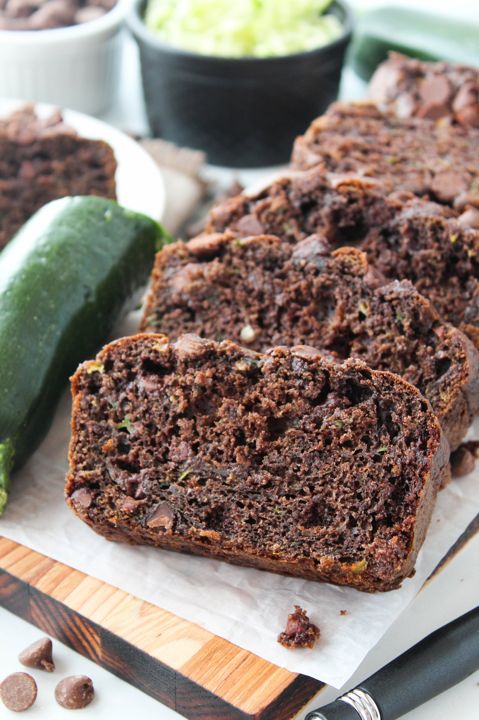 Chocolate Cake Mix Zucchini Bread - Baking You Happier
