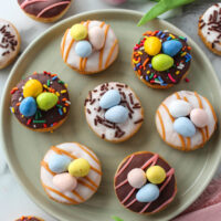 Mini Bird Nest Donuts - Baking You Happier