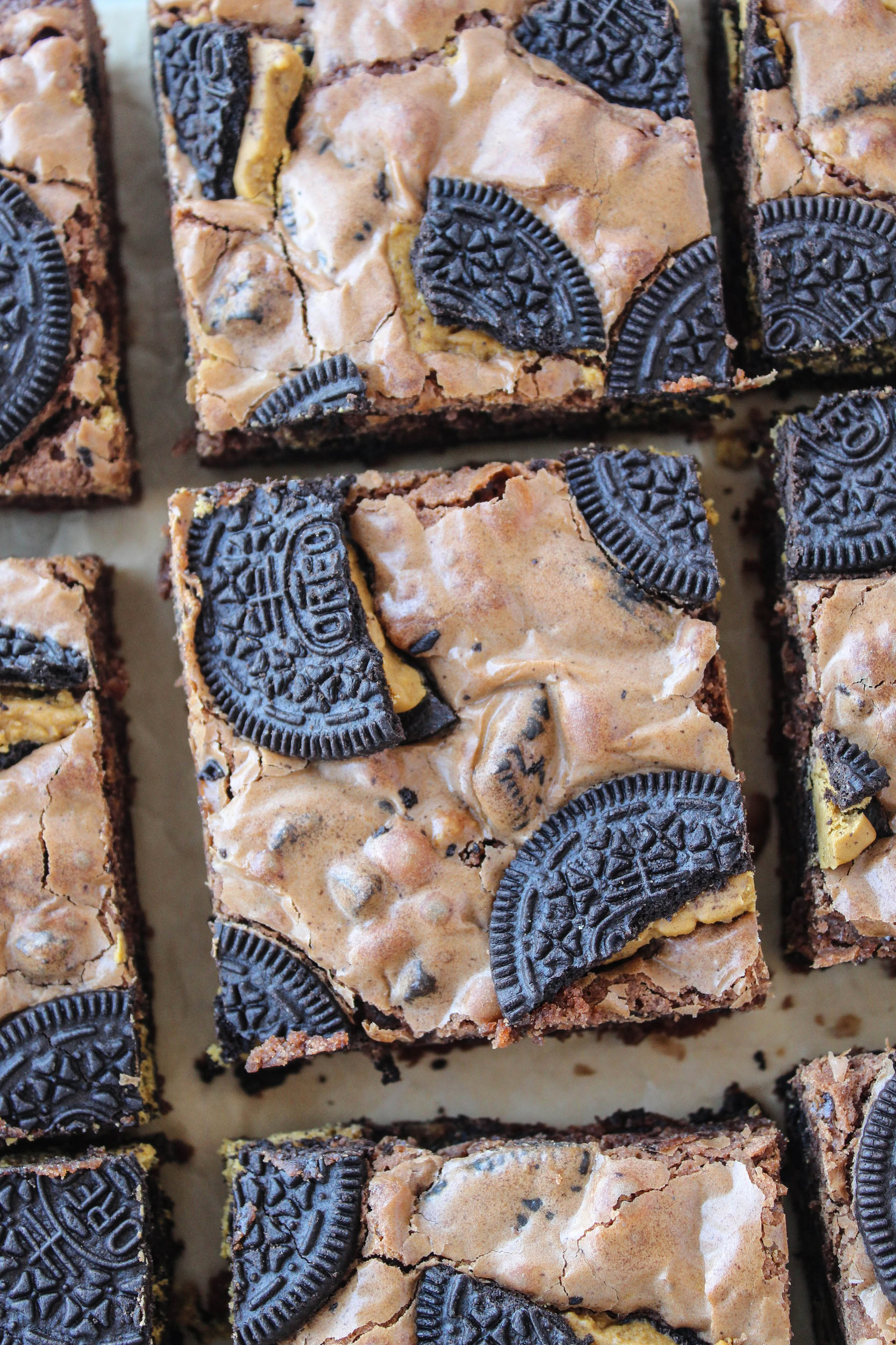 Toffee Oreo Brownies | Baking You Happier