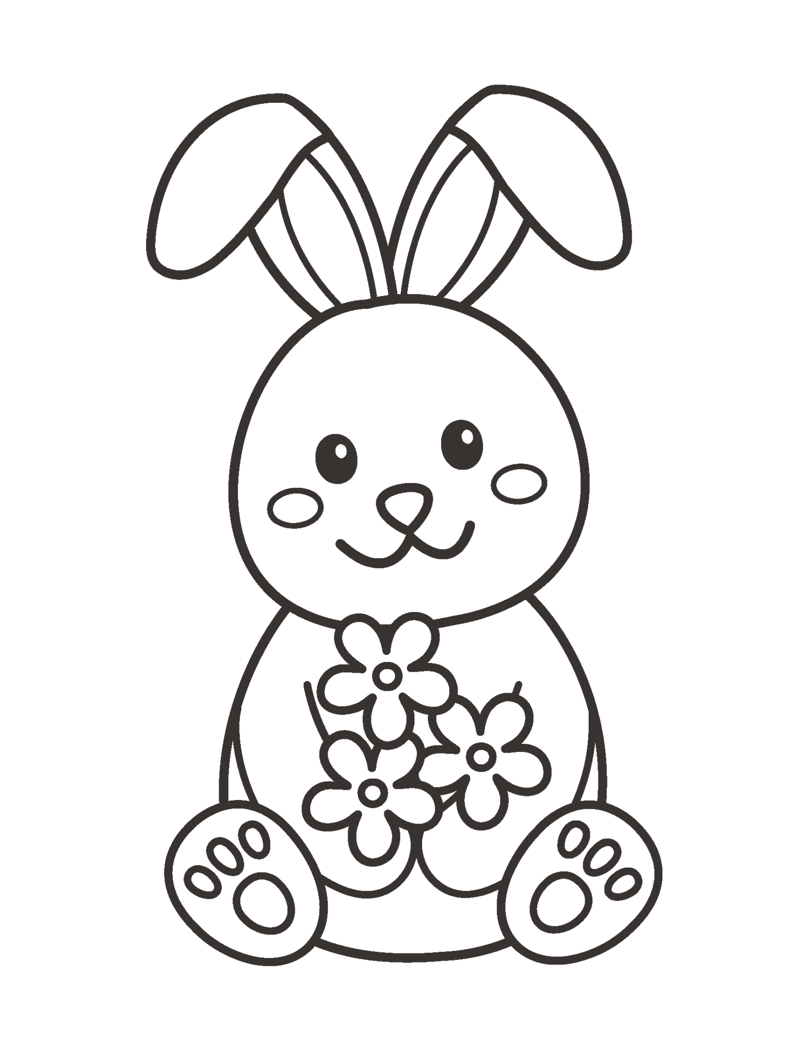 Free Printable Easter Spring Coloring Book | Baking You Happier