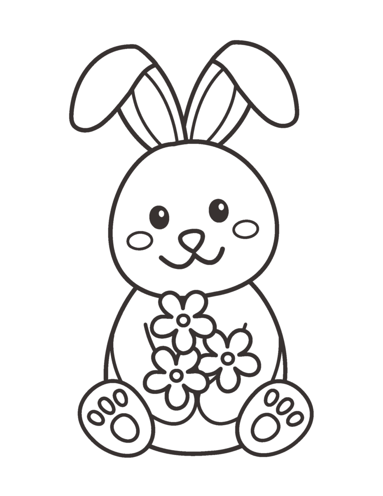Free Printable Easter Spring Coloring Book - Baking You Happier