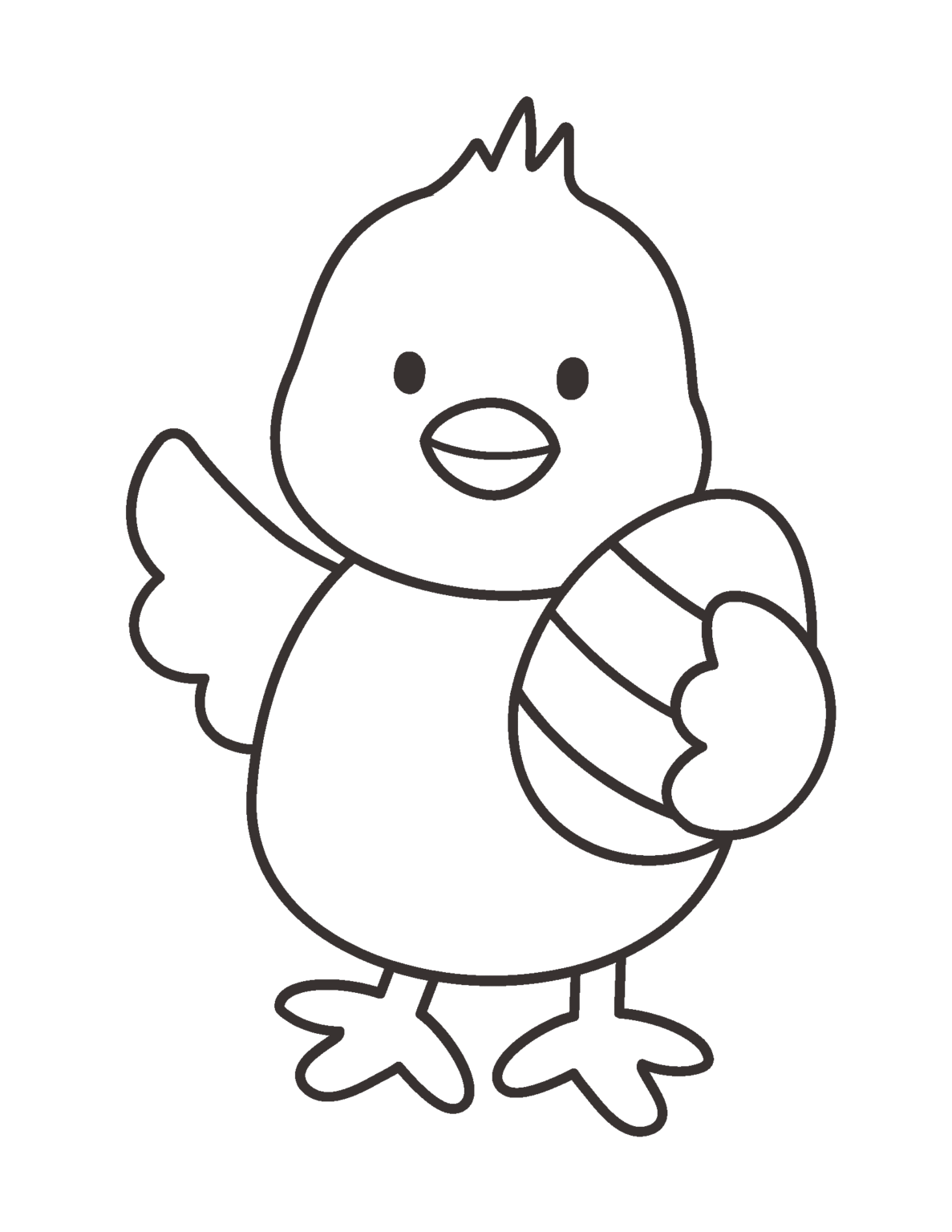 Free Printable Easter Spring Coloring Book - Baking You Happier