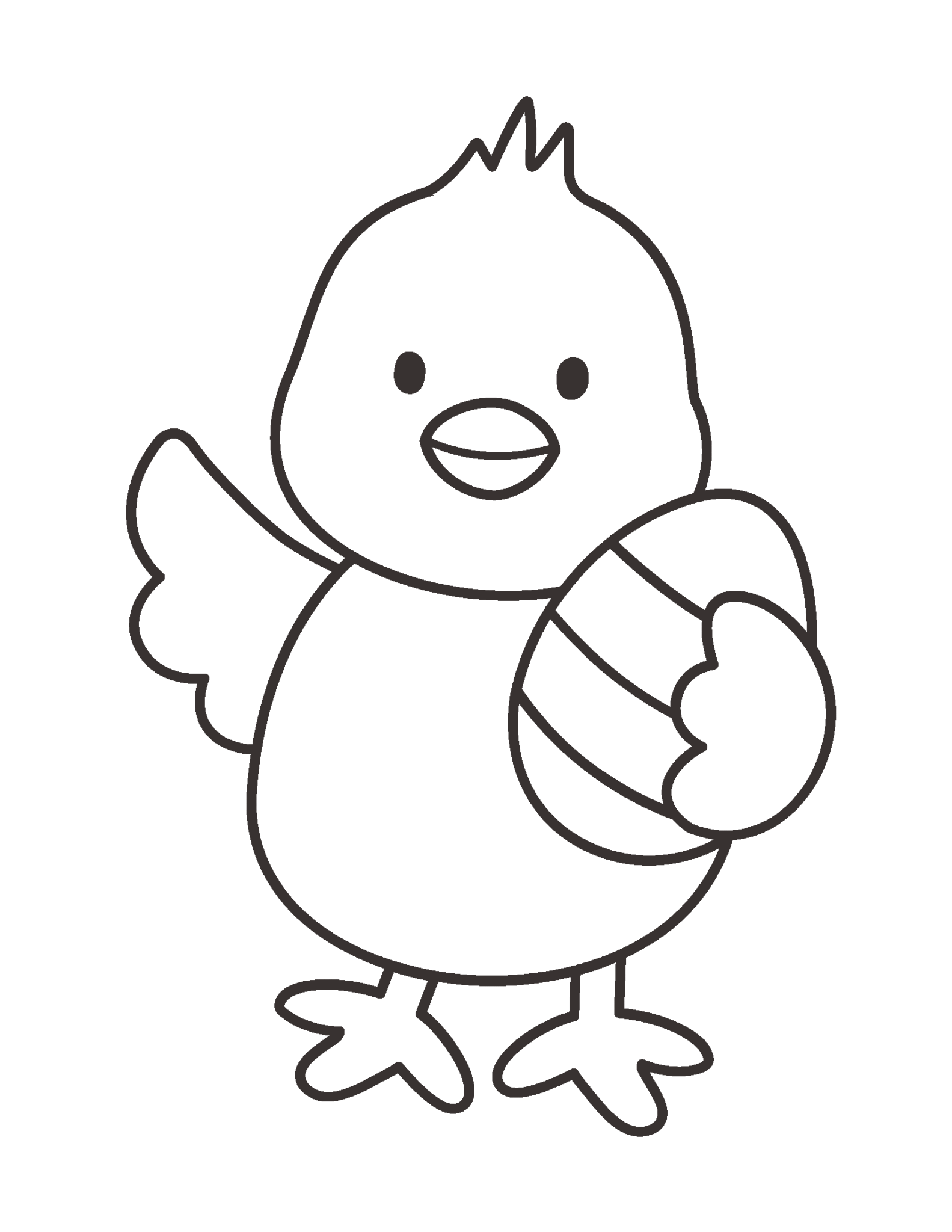 Free Printable Easter Spring Coloring Book - Baking You Happier