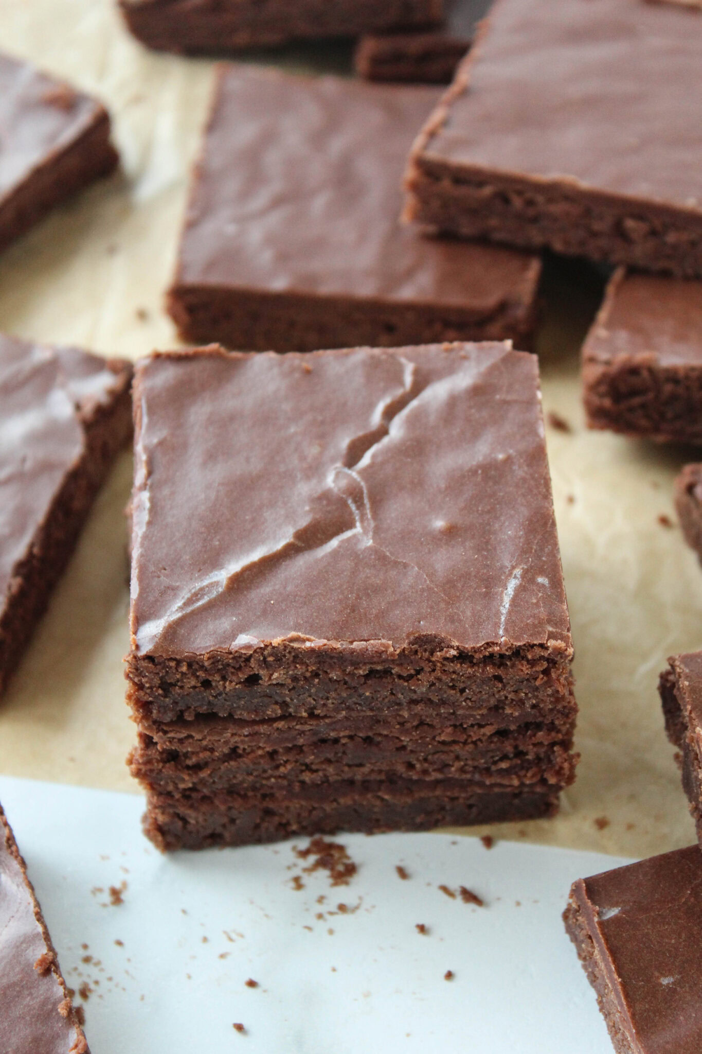 Sheet Pan Brownies with Frosting | Baking You Happier
