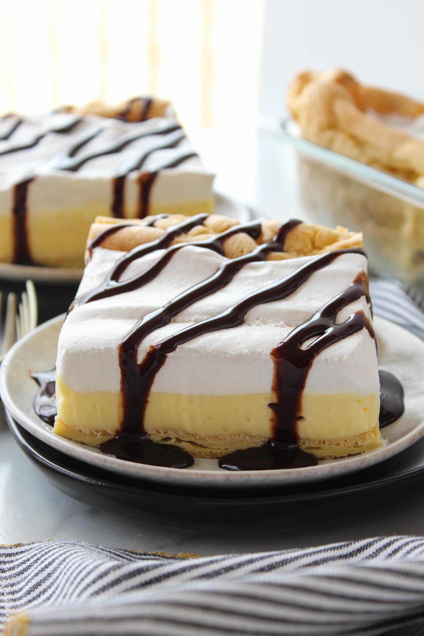 Cream Puff Cake - Baking You Happier