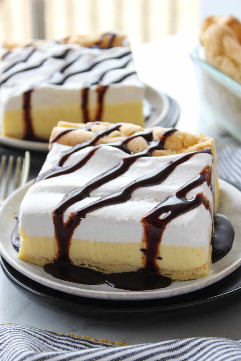 Cream Puff Cake - Baking You Happier