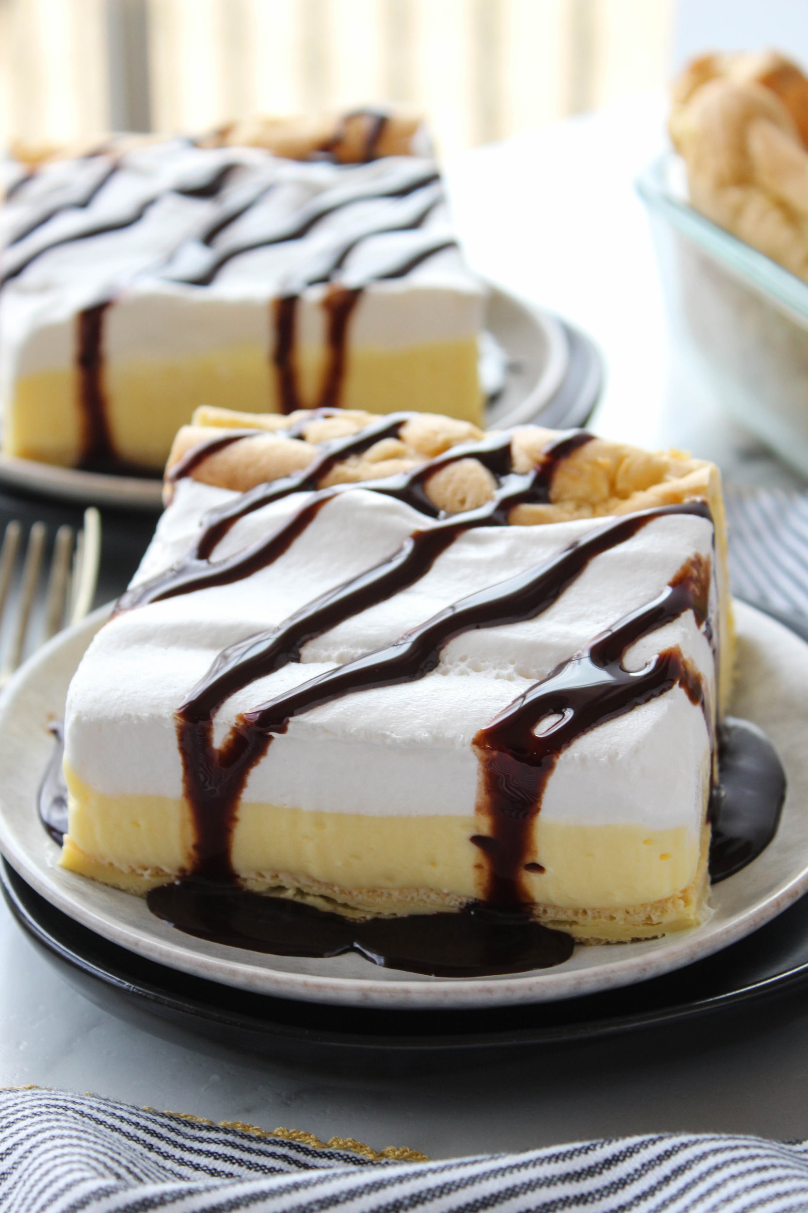 Cream Puff Cake - Baking You Happier