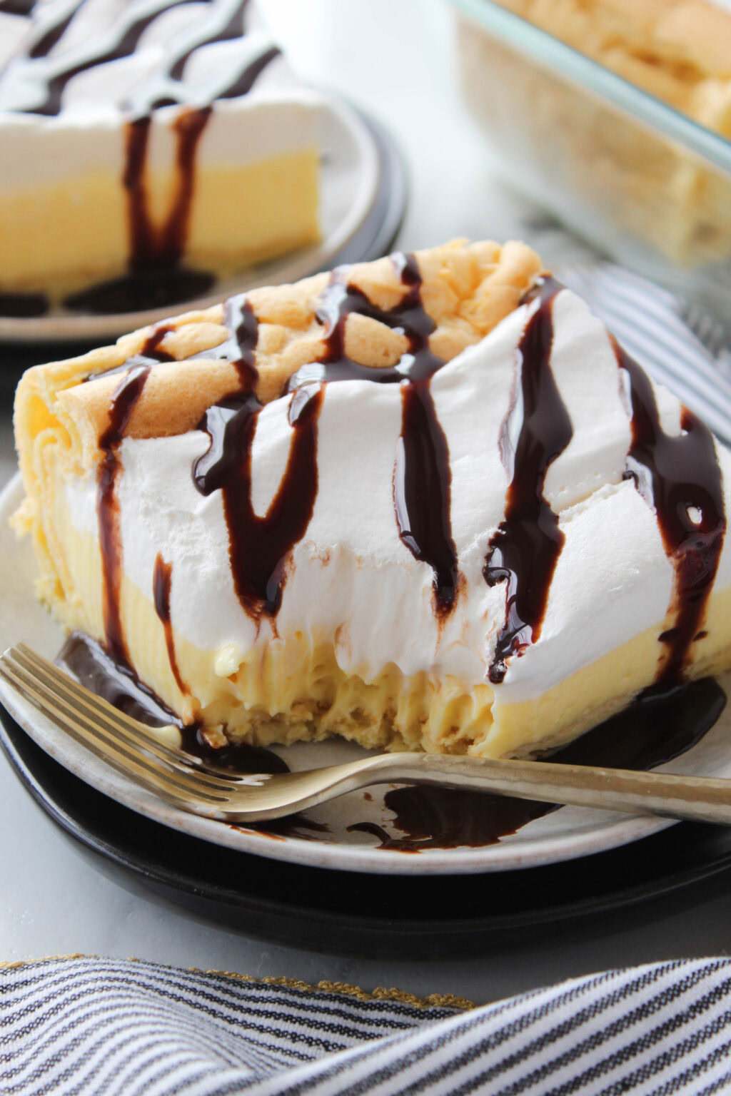 Cream Puff Cake - Baking You Happier