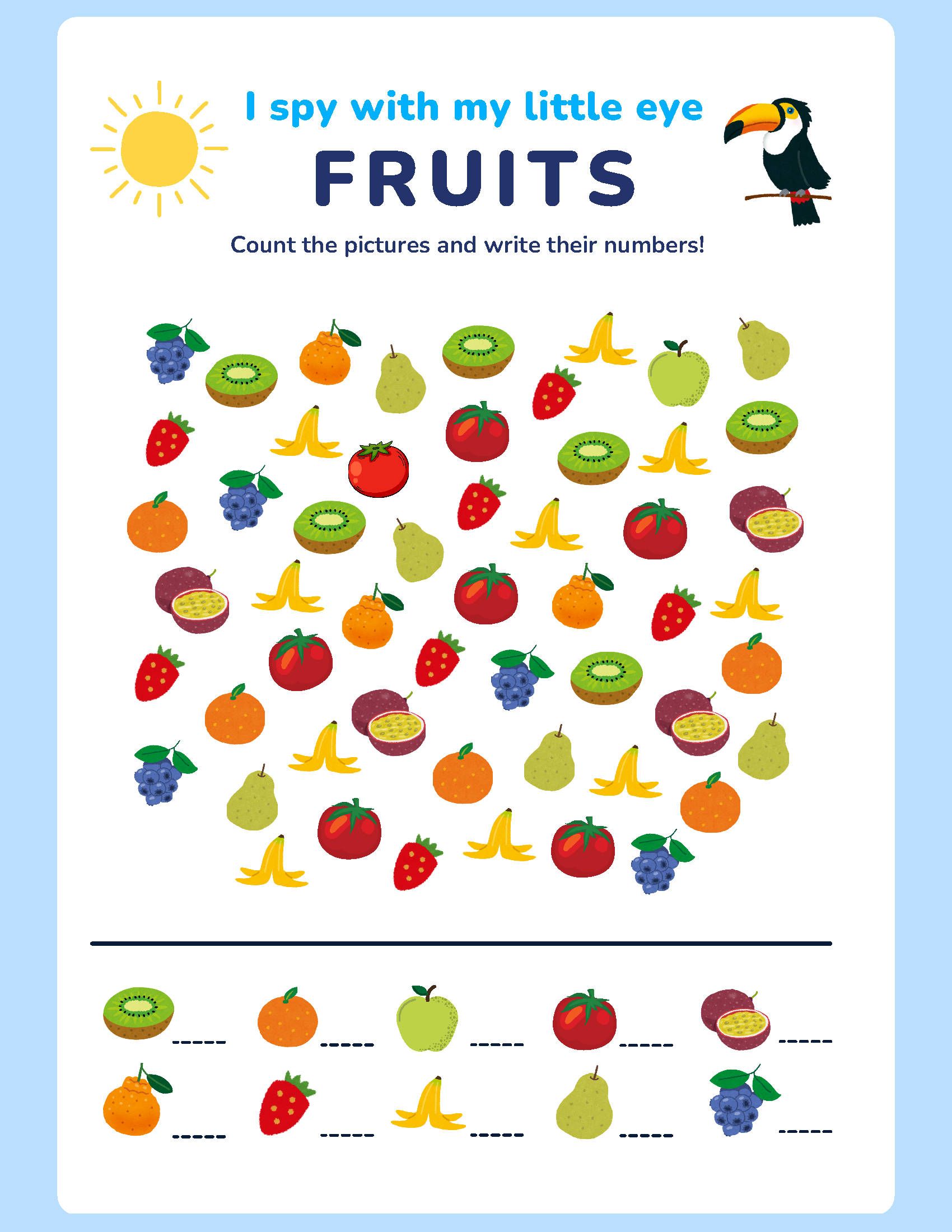 Free Printable Summer Activity Sheets - Baking You Happier