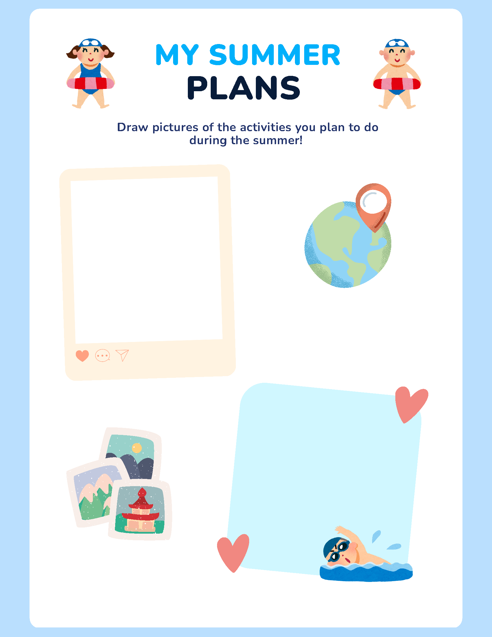 Free Printable Summer Activity Sheets - Baking You Happier