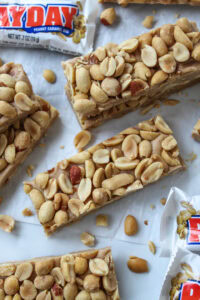 Homemade Payday Candy Bar - Baking You Happier