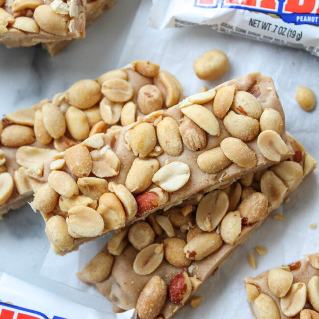 Homemade Payday Candy Bar - Baking You Happier
