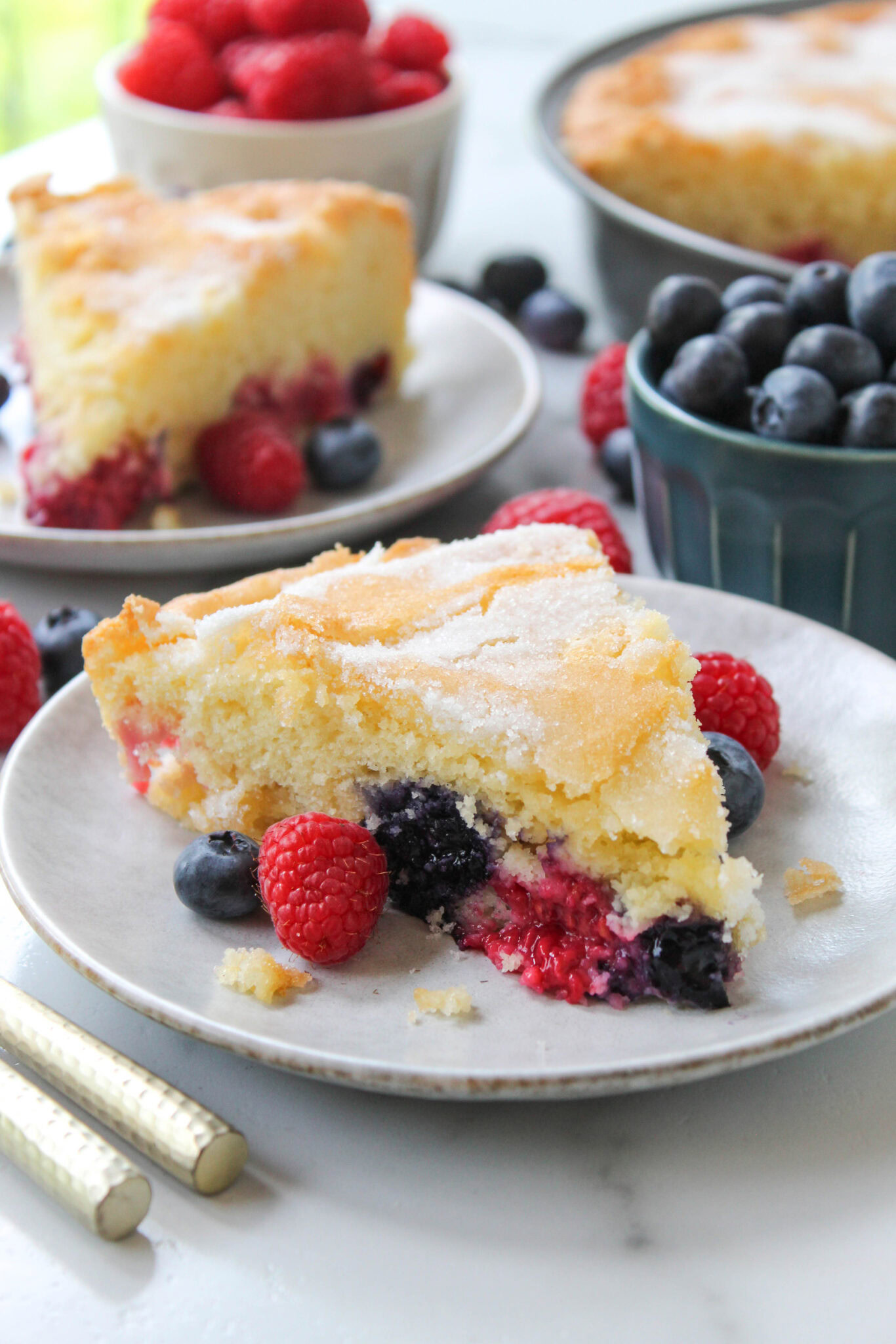 Triple Berry Cake - Baking You Happier