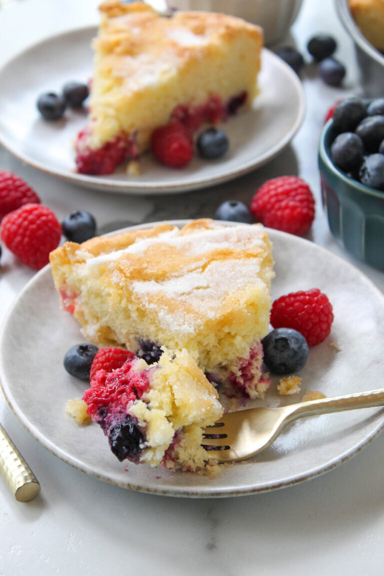 Triple Berry Cake - Baking You Happier