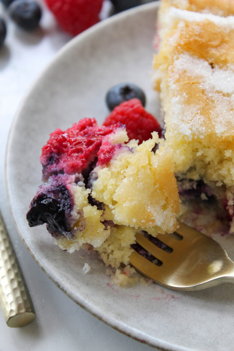 Triple Berry Cake - Baking You Happier