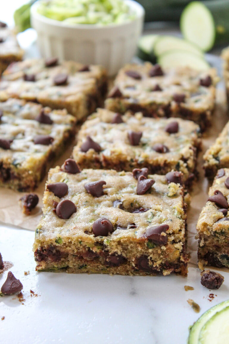 Chocolate Chip Zucchini Bars | Baking You Happier