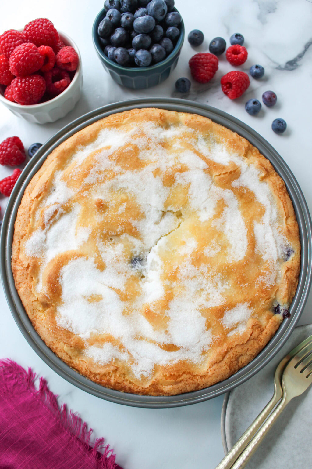 Triple Berry Cake - Baking You Happier