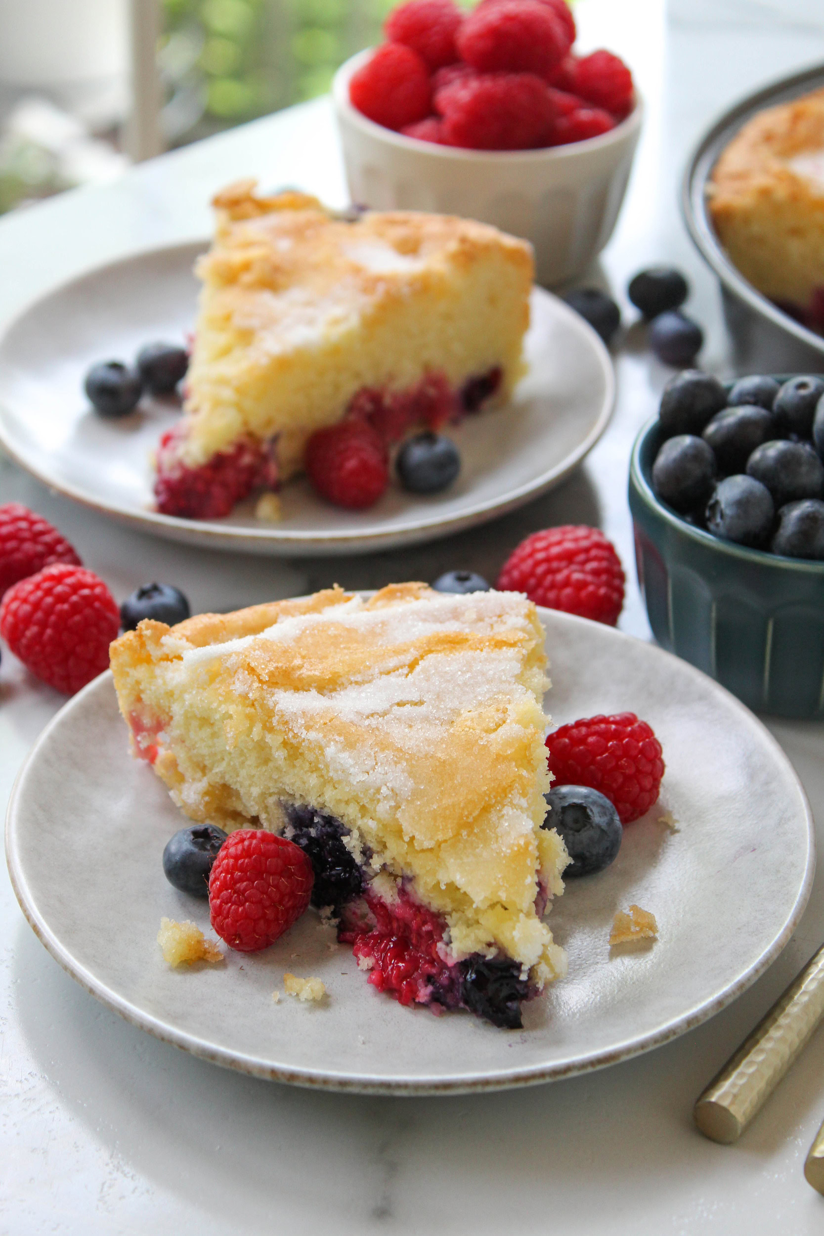 Triple Berry Cake - Baking You Happier