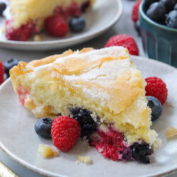 Triple Berry Cake - Baking You Happier