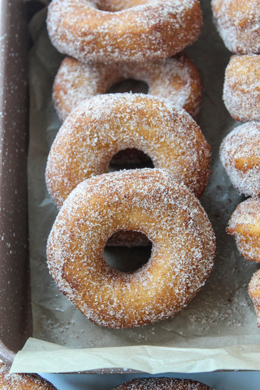 Cinnamon Sugar Canned Biscuit Donuts - Baking You Happier