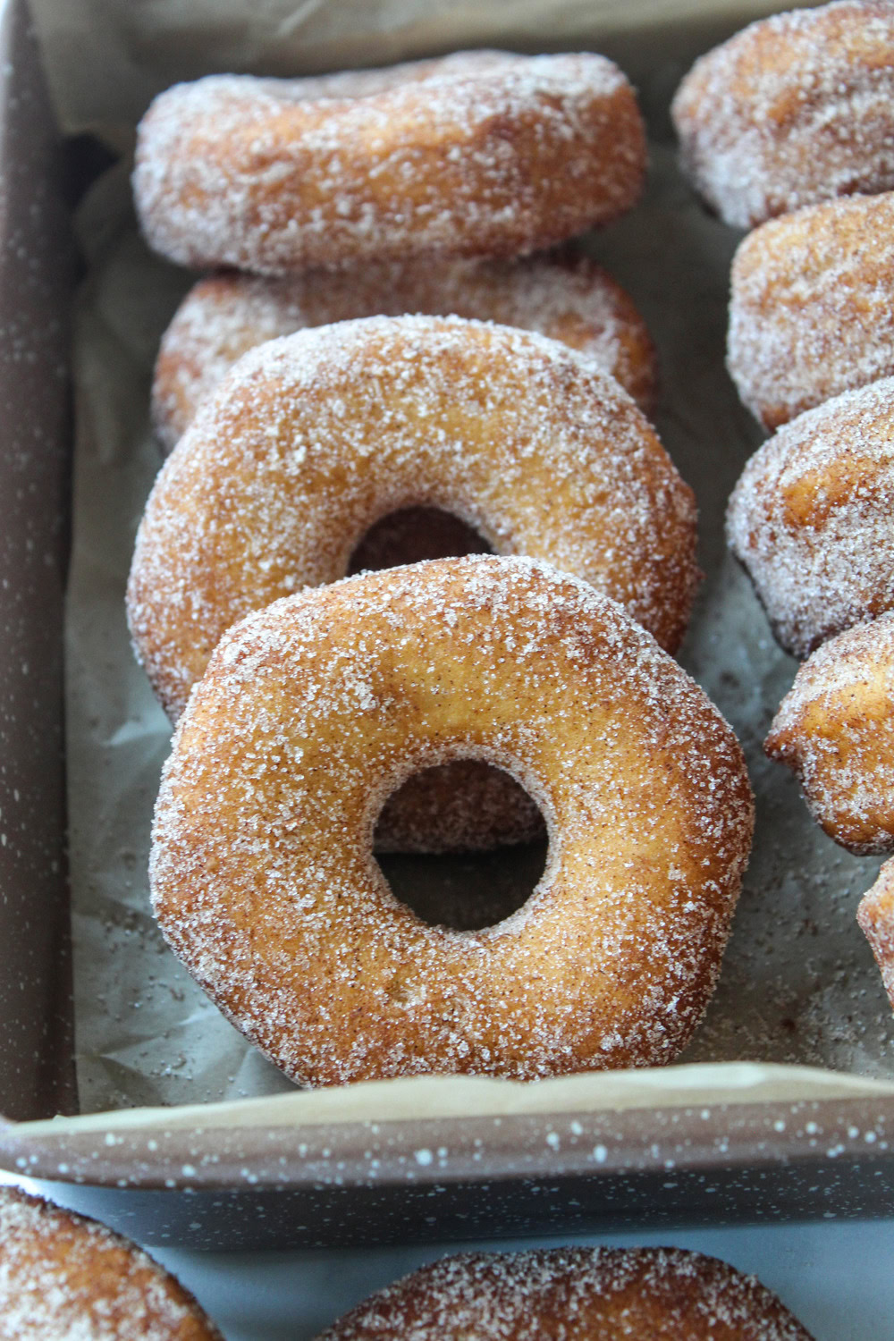 Cinnamon Sugar Canned Biscuit Donuts - Baking You Happier