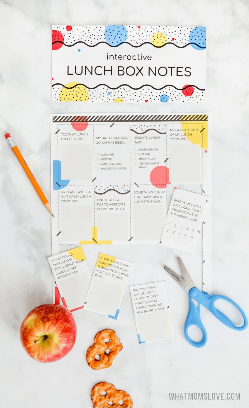 20 Free Printable Lunchbox Notes - Baking You Happier