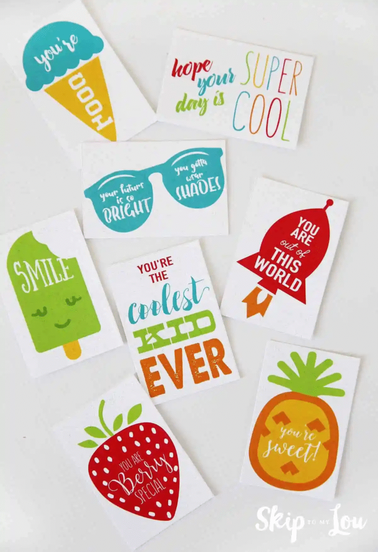 20 Free Printable Lunchbox Notes - Baking You Happier