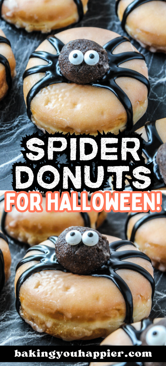 Spider Donuts - Baking You Happier