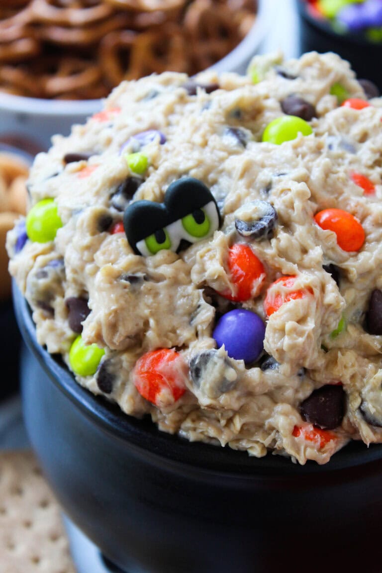 Halloween Monster Cookie Dough Dip Baking You Happier 9190