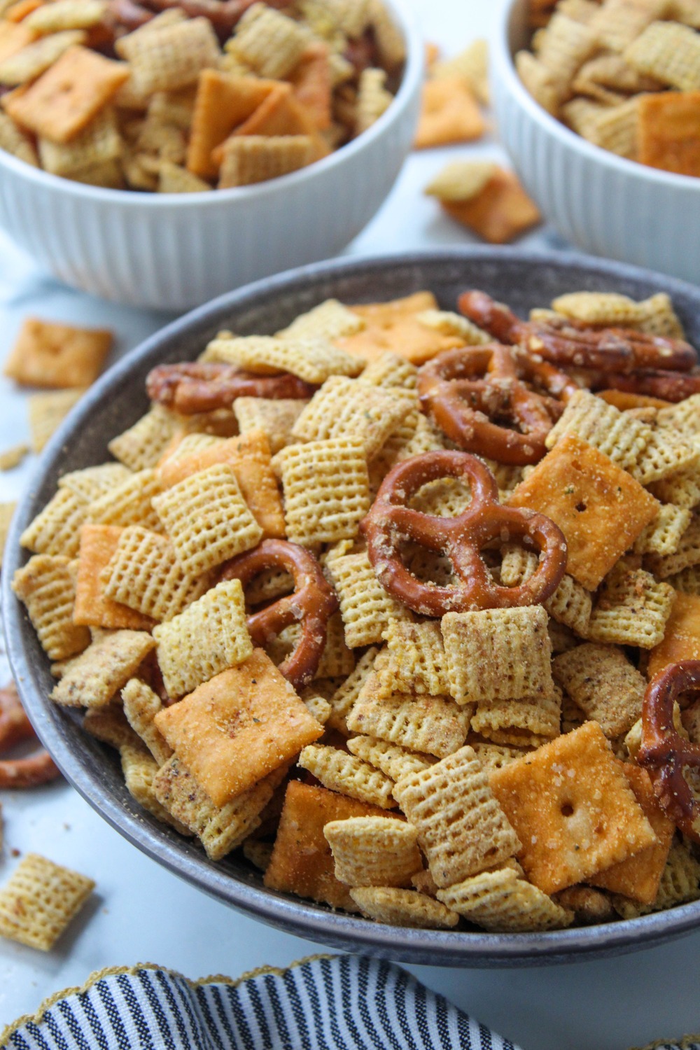 Cheesy Ranch Chex Mix - Baking You Happier