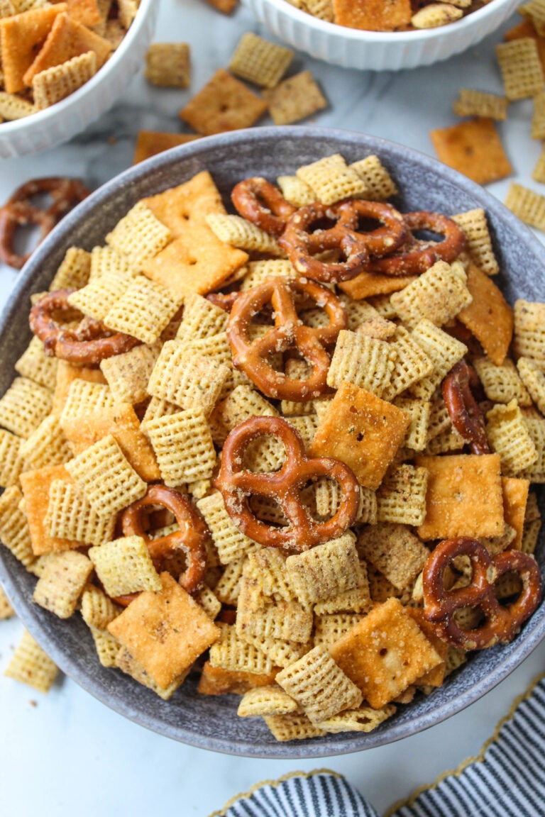 Cheesy Ranch Chex Mix - Baking You Happier