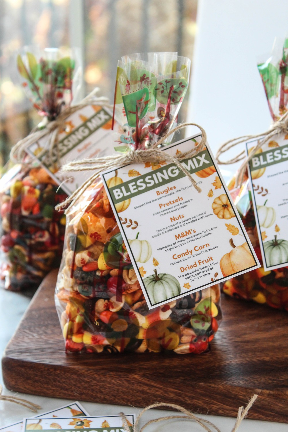 Free Printable Thanksgiving Blessing Mix Gift Tags | Baking You Happier