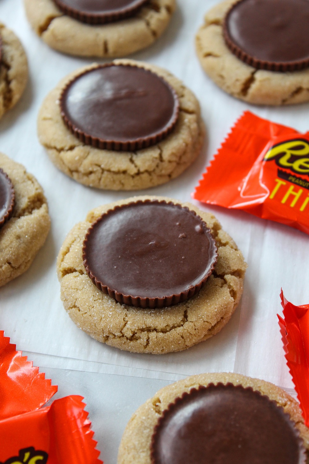 Peanut Butter Cup Cookies - Baking You Happier