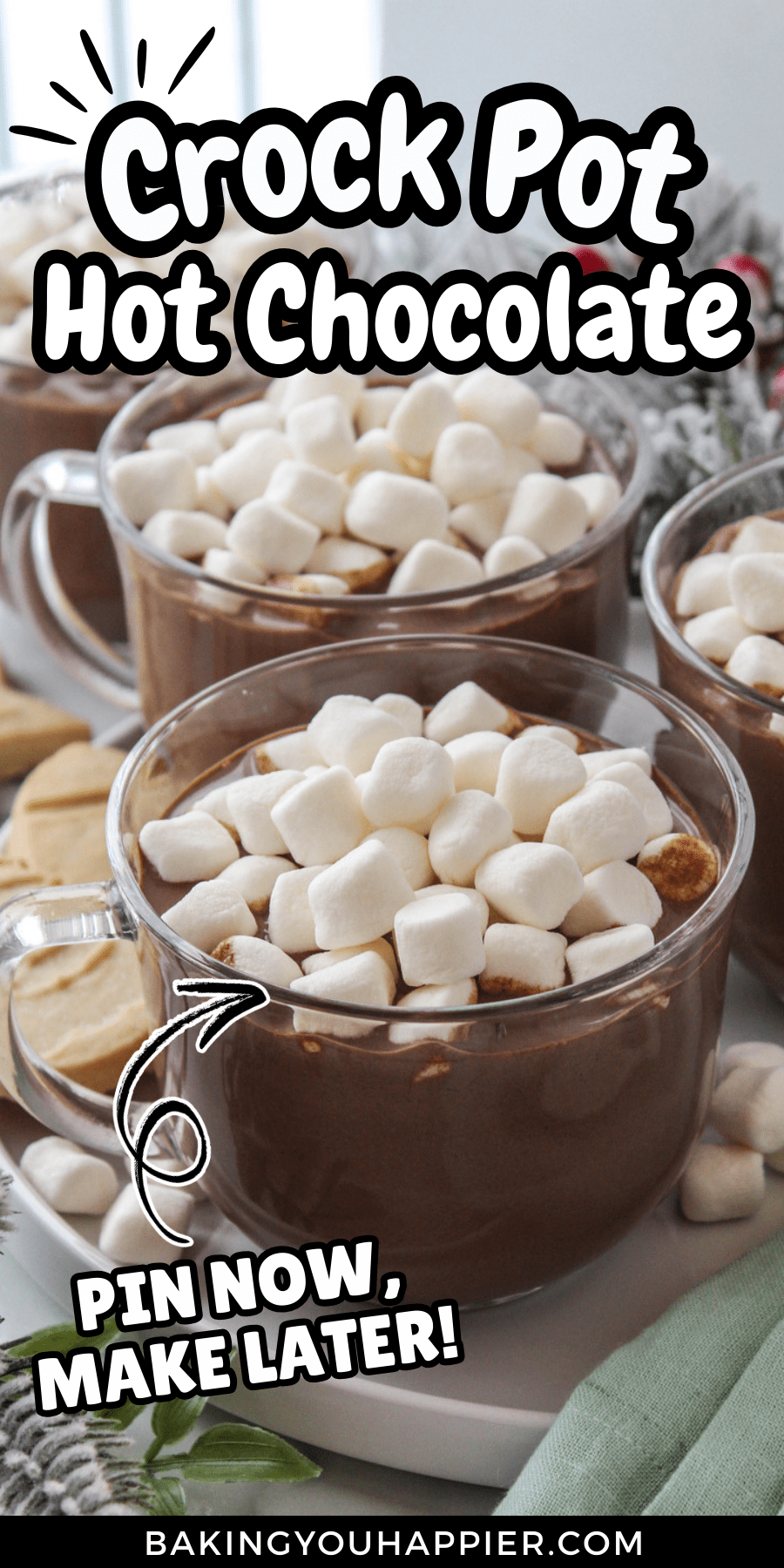 Crock Pot Hot Chocolate | Baking You Happier