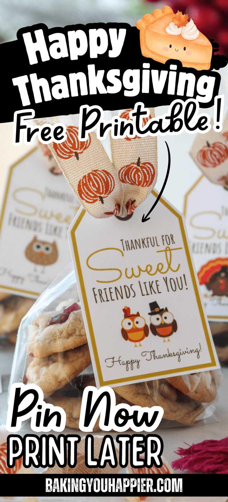 Thankful for Sweet Friends Like You Free Printable Gift Tags - Baking ...
