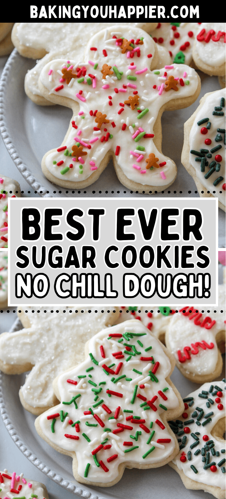 Best Easy Christmas Sugar Cookies - Baking You Happier